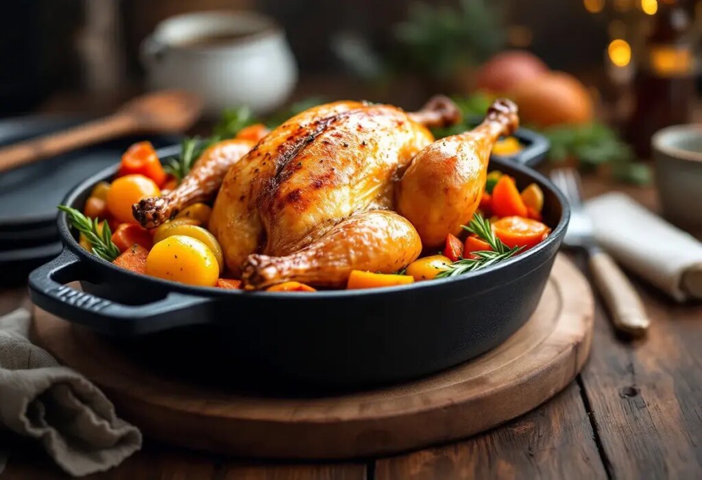 Temps de cuisson pintade en cocotte en fonte : guide pratique